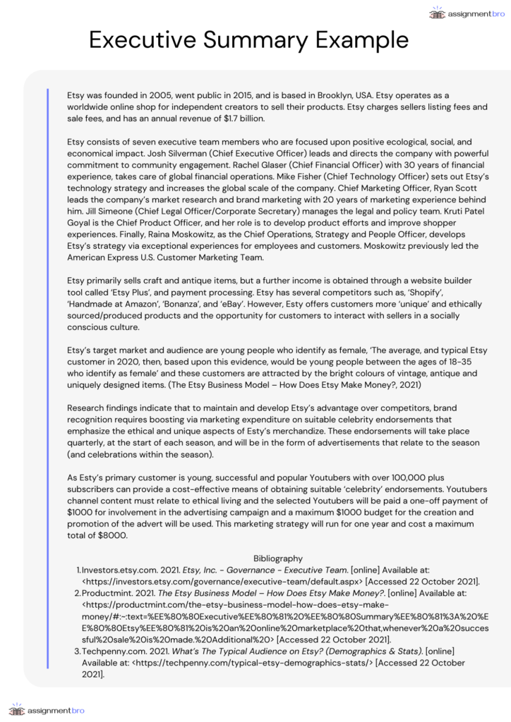 How to Write an Executive Summary for an Assignment