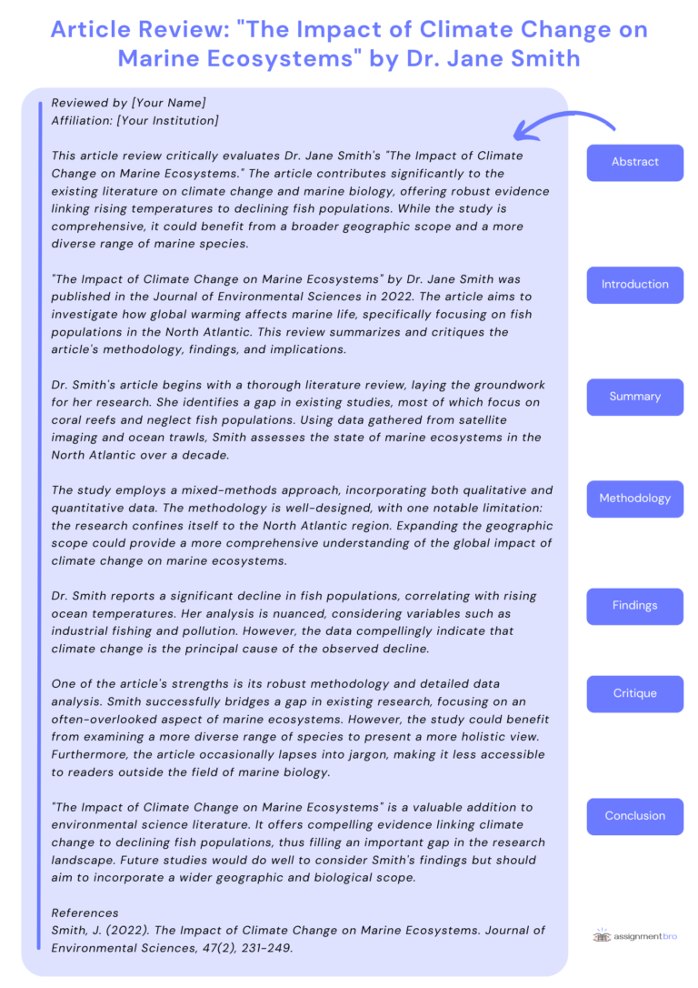 How to Write an Article Review: Tips, Strategies & More - AssignmentBro